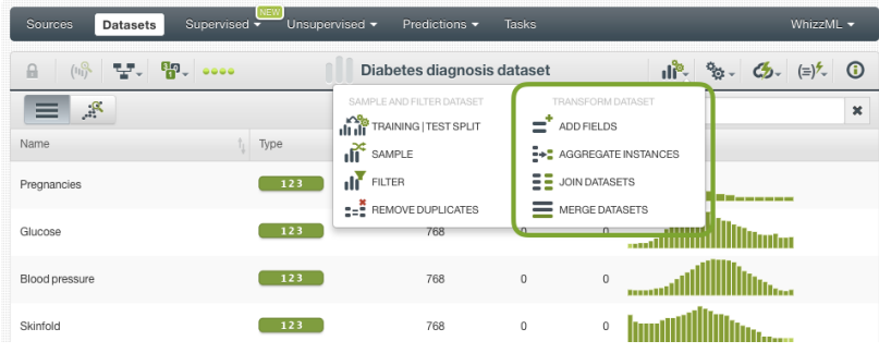 How can I transform my data in BigML? – Support